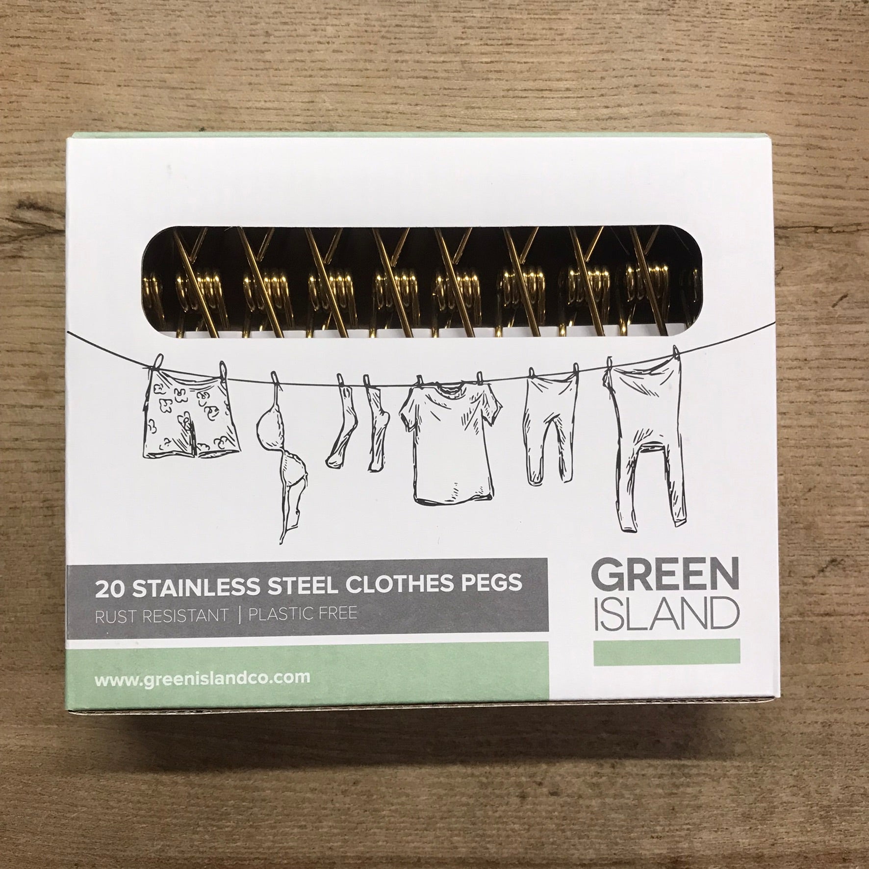 Stainless Steel Clothes Pegs by Green Island – The Simple Life Unwrapped