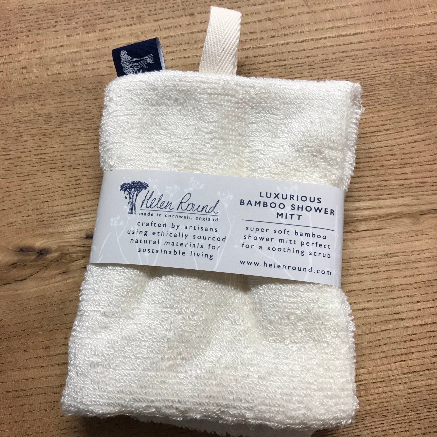 Reusable Bamboo Shower Mitt by Helen Round – The Simple Life Unwrapped